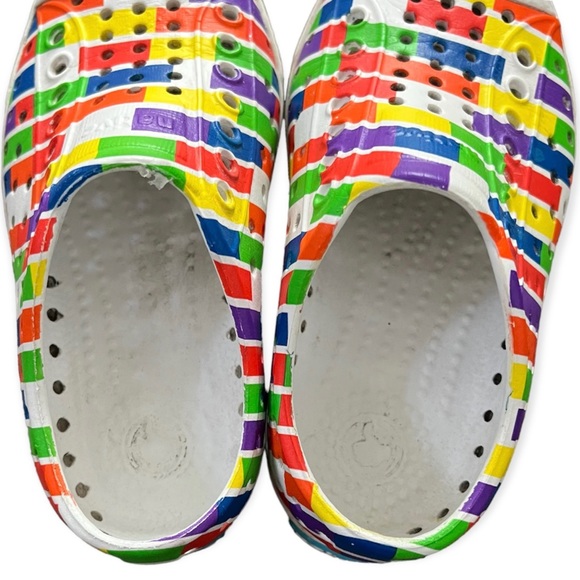 Native | Shoes | Native Rainbow Striped Jeffersons Size C8 | Poshmark